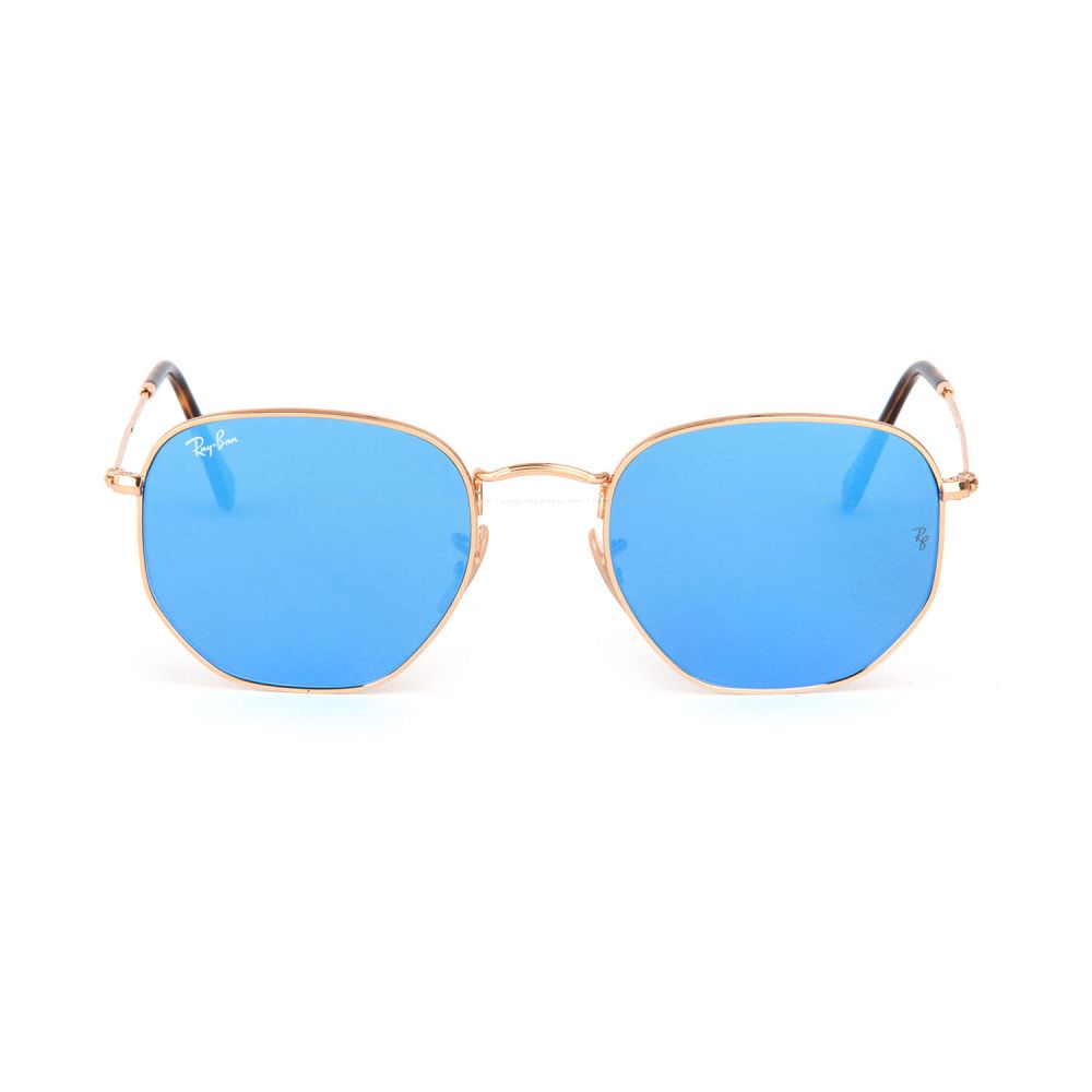 Ray-ban Hexagonal Light Blue Gradient Flash Sunglasses RB3548N 001/9O ...