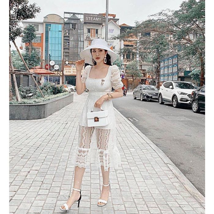 Charles & Keith Classic Push-Lock Màu Trắng Quai Xách CK2-50701030 xách ...